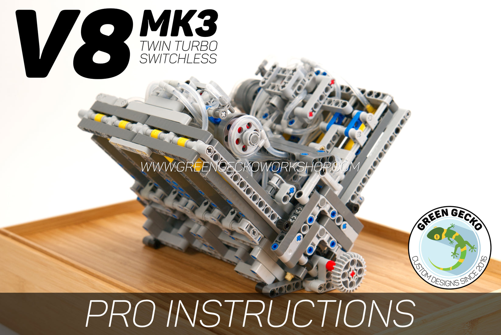 Pro Instructions - MK3 V8 Lego Pneumatic Engine - Twin Turbo Switchles ...