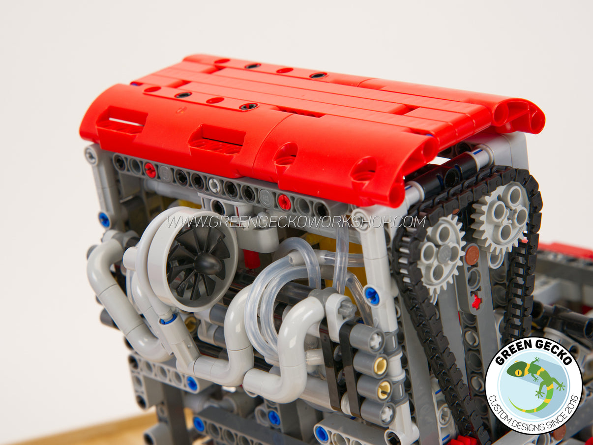 Complete Kit - MK4 V8 Twin Turbo Lego Pneumatic Engine - Switchless 20 ...