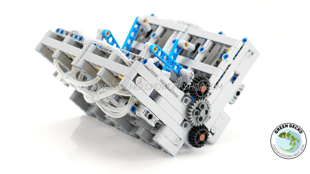 Complete Kit - MK2 V8 Lego Pneumatic Engine - 2200 RPM – Green Gecko ...