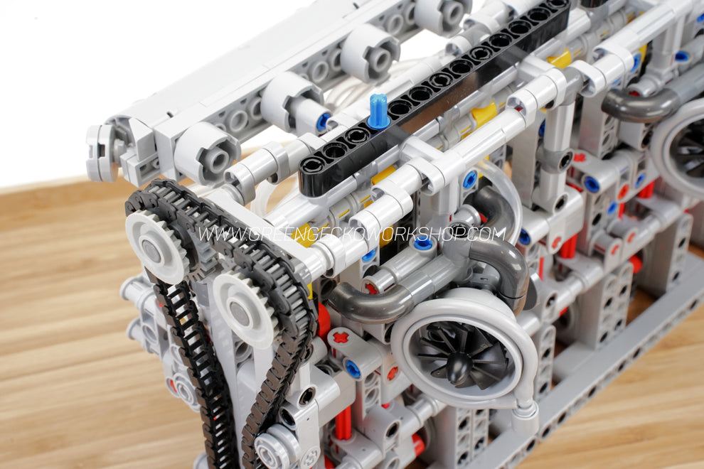 Complete Kit - MK3 Inline 6 Cylinder Twin Turbo Lego Pneumatic Engine ...