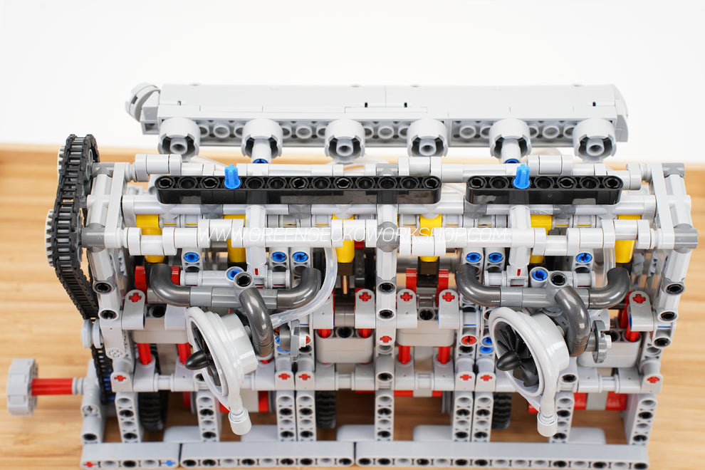 Complete Kit - MK3 Inline 6 Cylinder Twin Turbo Lego Pneumatic Engine ...