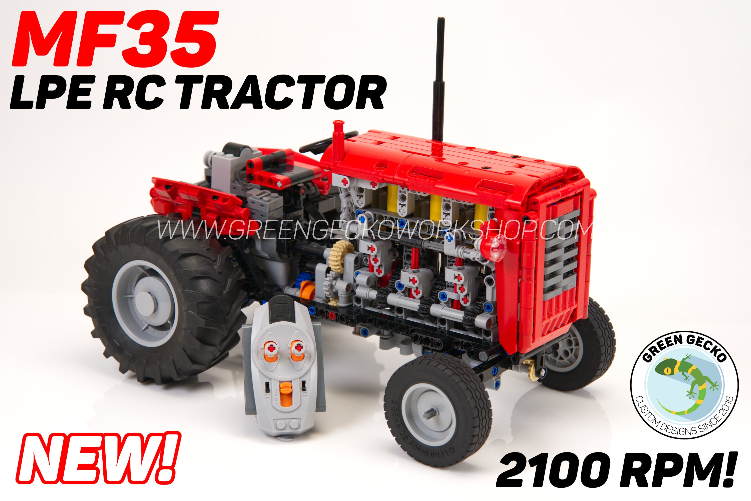 Complete Kit - MF35 Lego Pneumatic Engine RC Tractor - i3 2100 RPM 🔥 2 ...
