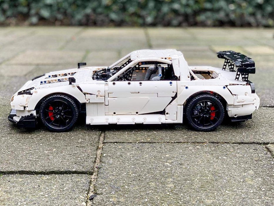 Large Chrome Technic Racing Wheel and Tire Set - 81.6mm – Green Gecko ...