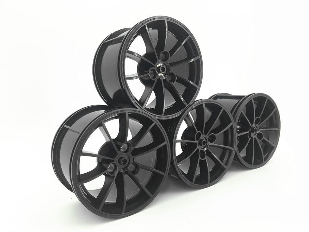 Large Chrome Technic Racing Wheel and Tire Set - 81.6mm – Green Gecko ...